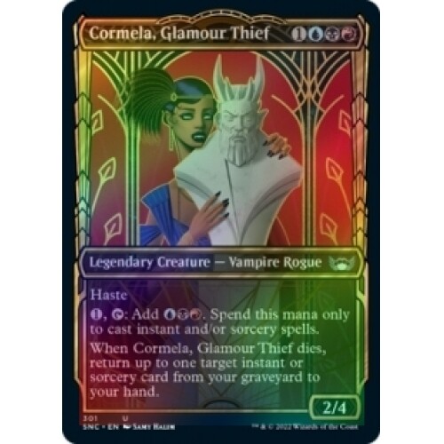 Foil Cormela, Glamour Thief (showcase) X4 M/NM Magic MTG Streets Of New ...