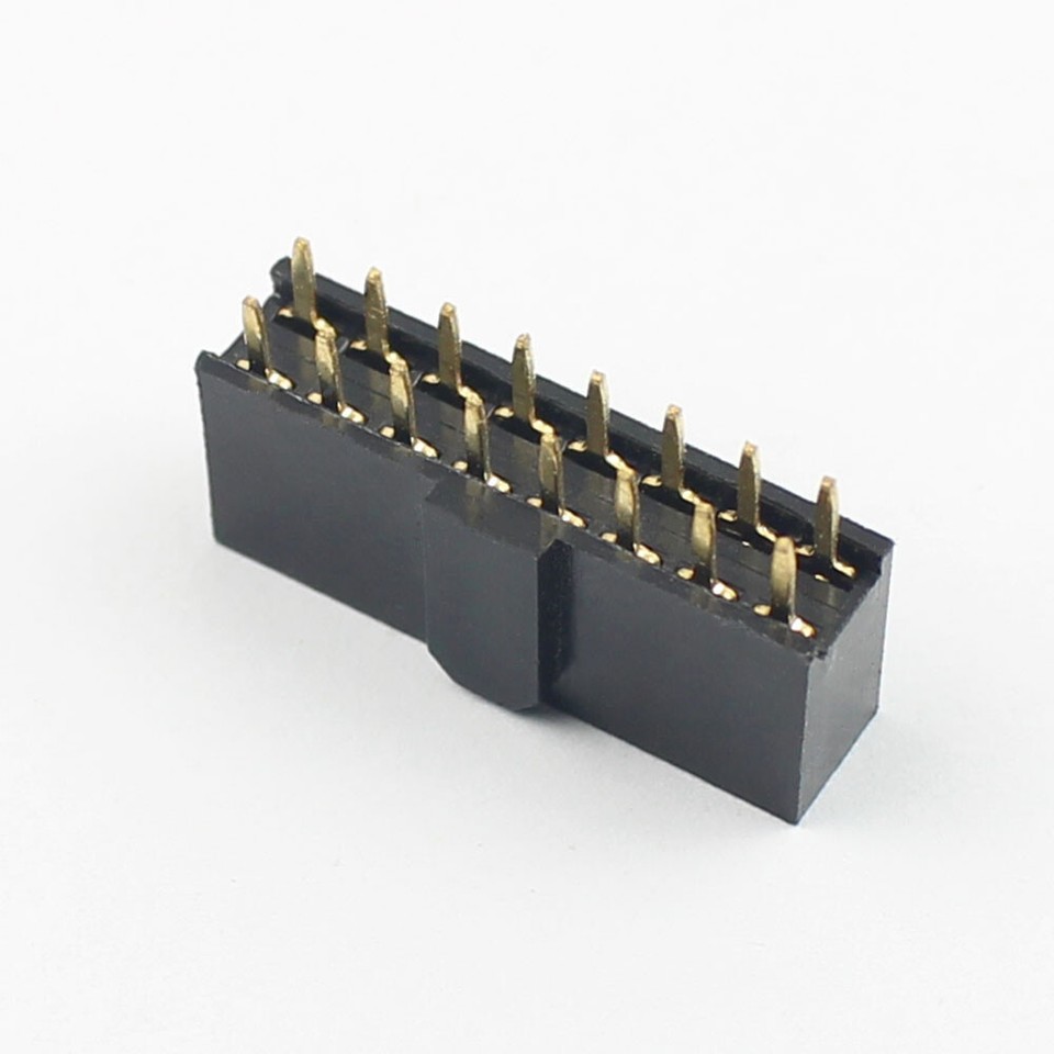 10Pcs 2.54mm Pitch 2x8 16 Pin Female Header Strip Connector Polarizing ...