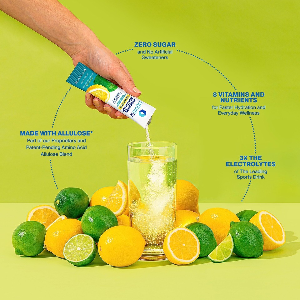 14 Liquid I.V. Sugar-Free Hydration Multiplier Lemon Lime Sugar-Free ...
