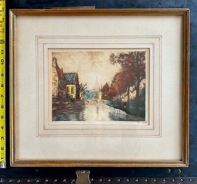 Vintage Color Engraving Print by Van Host • Framed and Matted | eBay