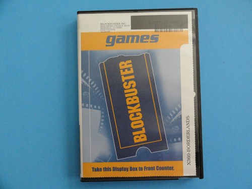 XBOX 360 BORDERLANDS - BLOCKBUSTER VIDEO RENTAL CASE - NO GAME | eBay