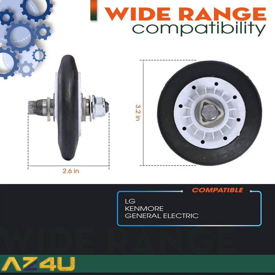 4581EL2002C(4pcs) 4561EL3002A & 4400EL2001A Dryer Repair Kit ...