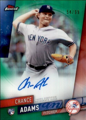 Chance Adams 2019 Topps Finest Autograph Green Refractor #FA-CA /99 ...