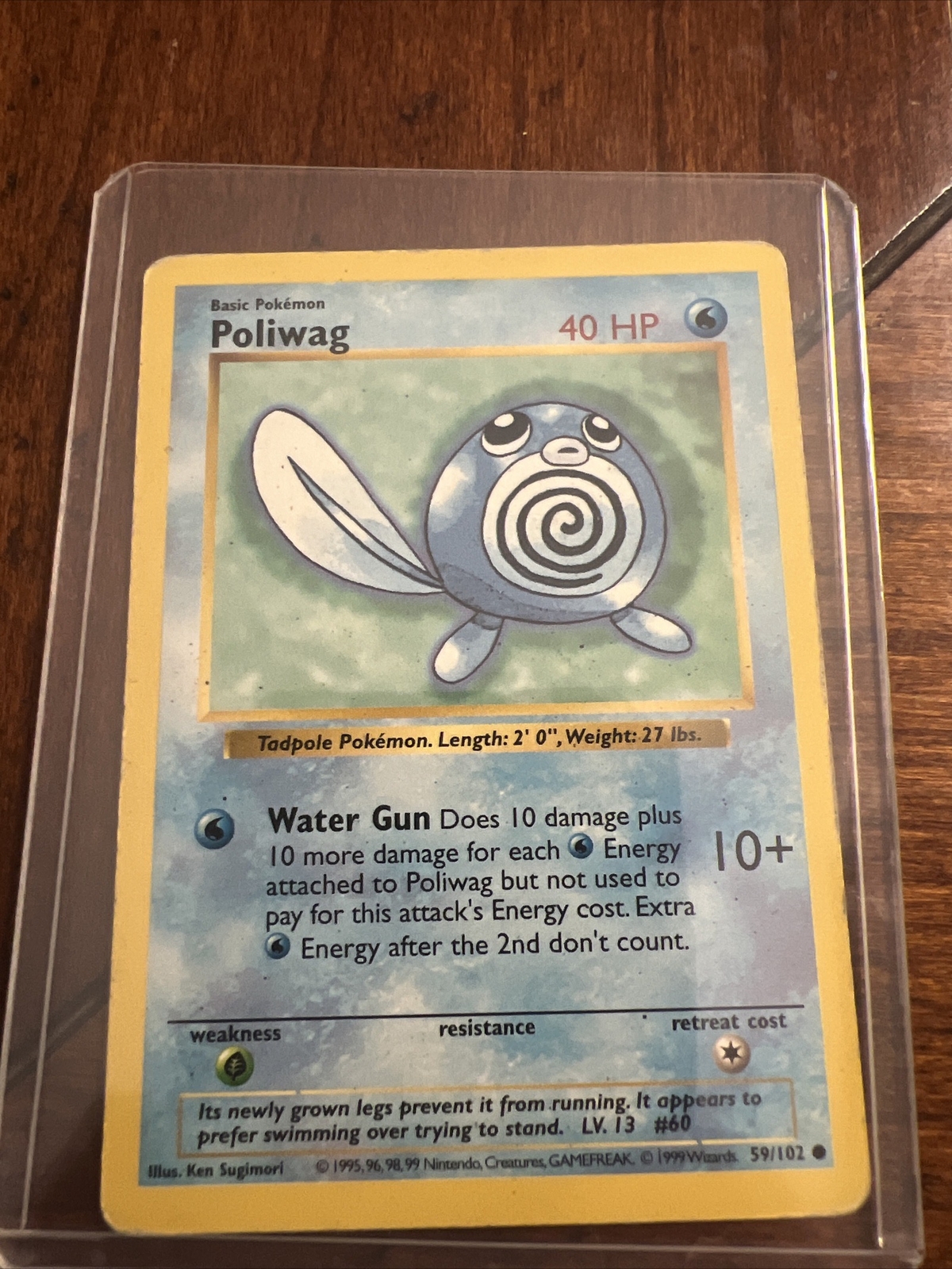 Pokémon TCG Poliwag Base Set 59/102 Regular Shadowless Common | eBay