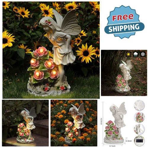 Gift-Ready Solar Angel Garden Figurine - Ideal Housewarming and Holiday ...