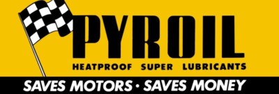 Pyroil Oil & Lubricants NEW Sign: 12x36" XL Size - USA Steel 4 lbs. | eBay