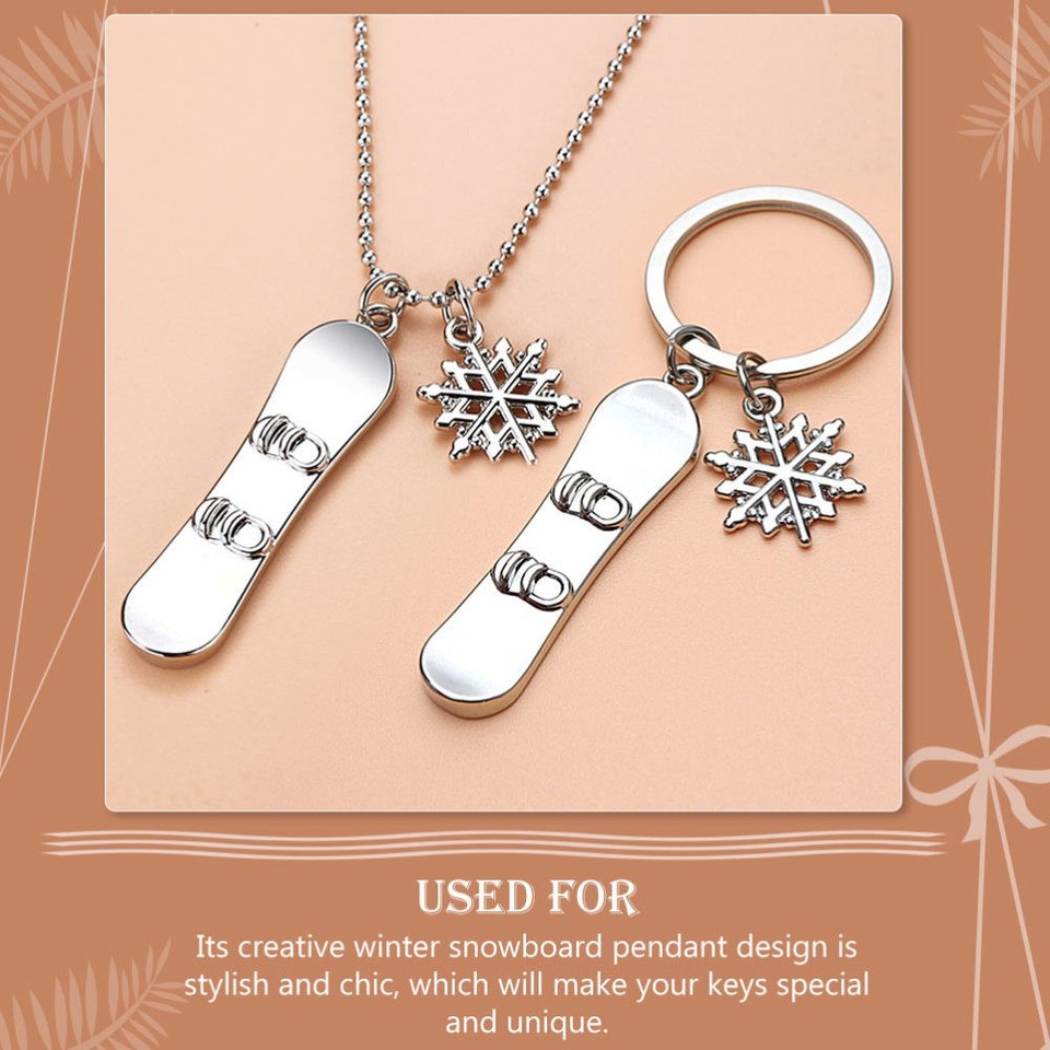 3 Pcs Cool Snowboard Keychain Mini Backpack Boys Keychains for ...