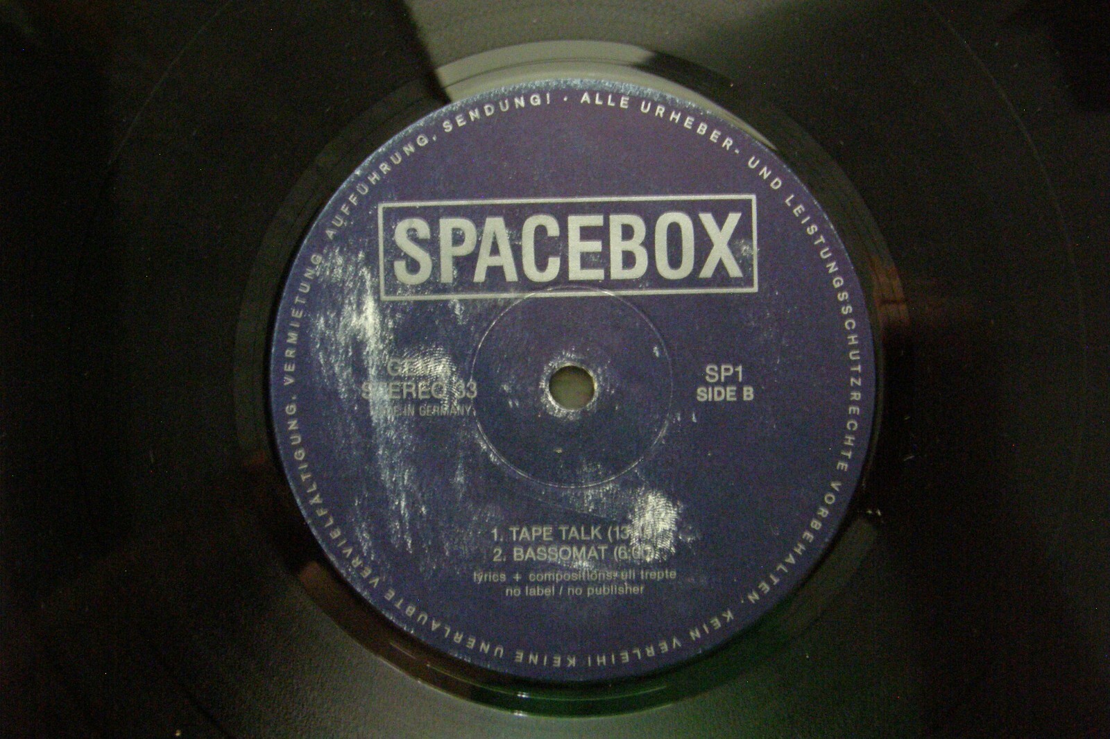 Spacebox-S/T 1981 German Spacebox SB-1 Copy #027/1000 G/NM Uli Trepte ...