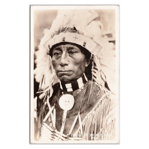 Walker Minnesota Native American RPPC 1930s Indigenous Indian Postcard ...