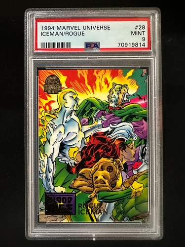 1994 Marvel Universe #28 - Iceman & Rogue - PSA 9 | eBay