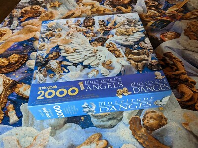 Authentic Hallmark Springbok 2000 Pce Jigsaw Puzzle Multitude Of Angels ...