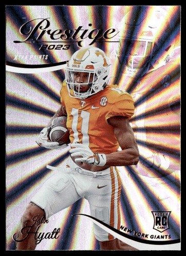 2023 Panini Prestige Jaylin Hyatt #345 Xtra Points Sunburst RC New York ...