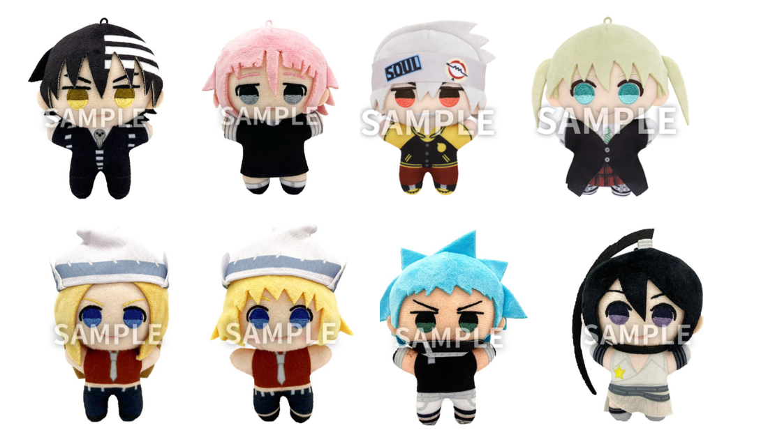SOUL EATER 20th Anniversary Exhibition Maka Soul Mini Plush Mascot set ...