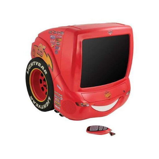 Disney CARS TV with DVD 14'' with Remote Lightning Mcqueen SEALED RARE ...