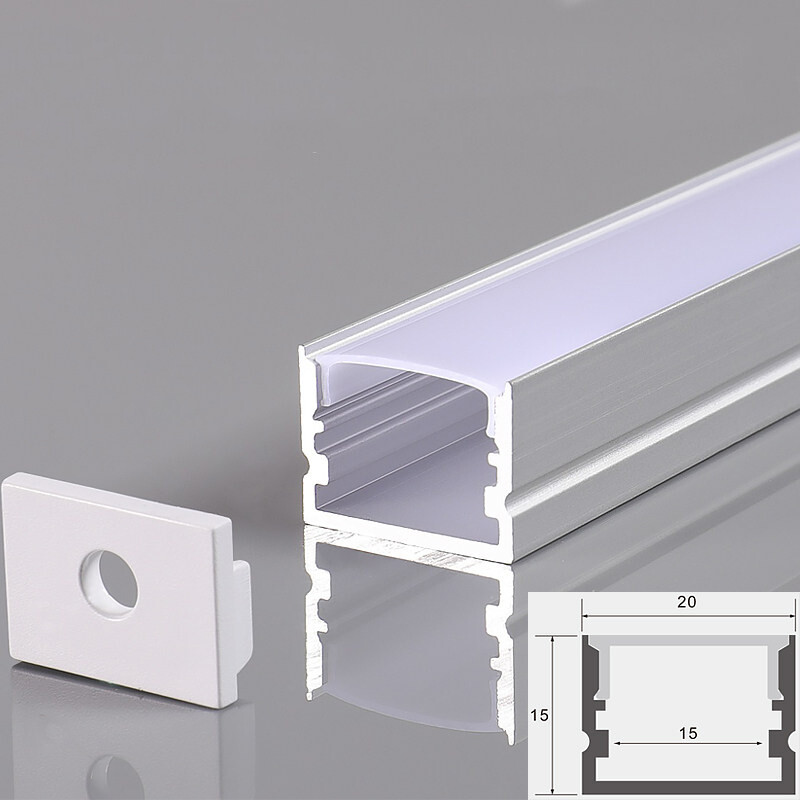 10pcs LED Strip Light Channel 2M each Aluminum Profile Channel Holder U ...