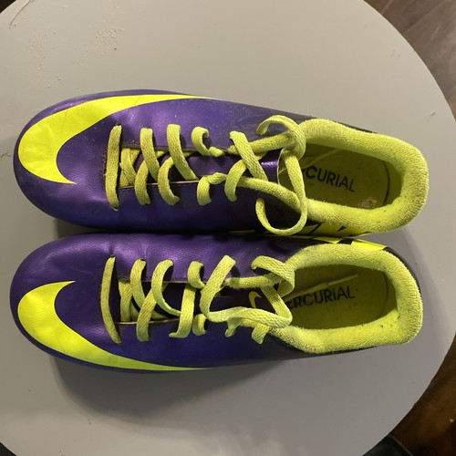 Nike Jr Mercurial Vapor IX FG Kids' Soccer Shoe - Purple/Volt Size 3y | eBay