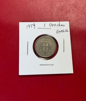 1959 GREECE 1 DRACHMA APAXMH COIN - NICE WORLD COIN !!! | eBay