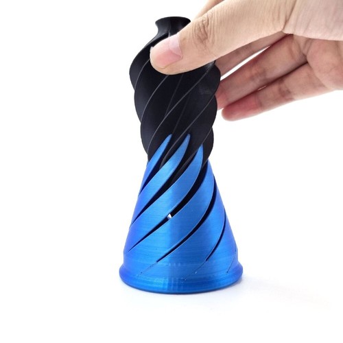 New Impossible Pyramid Passthrough Sculpture,Helix Screw Fidget Toy ...