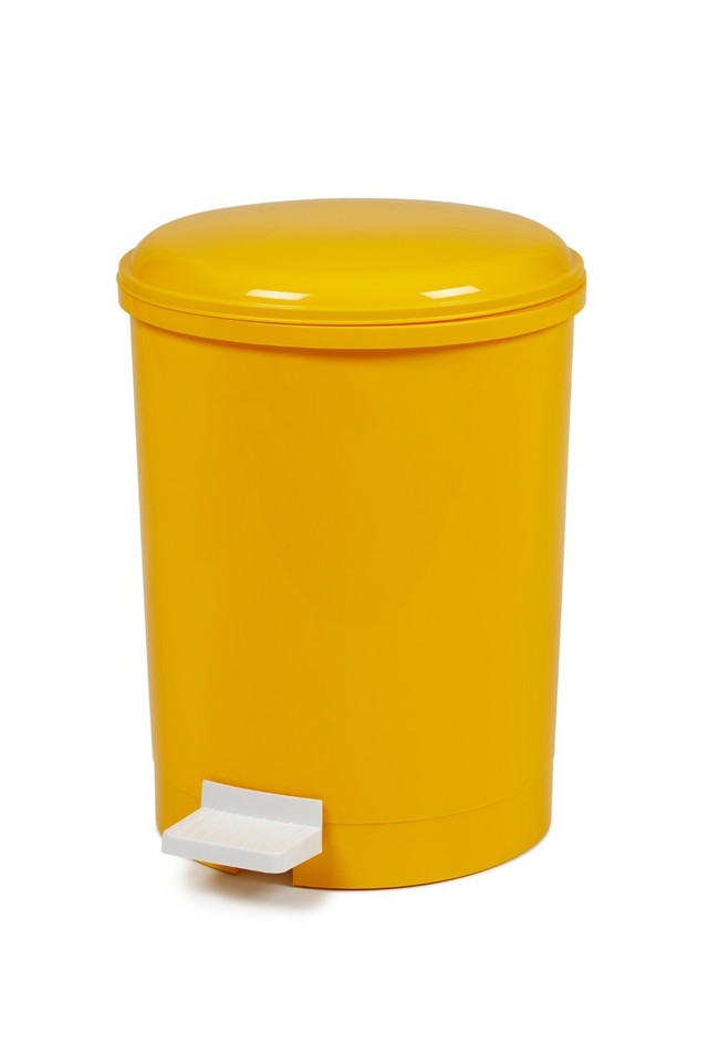 20 Litre Clinical Waste Bin Yellow Medical Bin Dustbin Rubbish Bin with ...