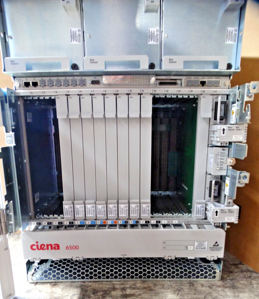 CIENA 6500 Optical Multiservice Edge Chassis with Filler Cards | eBay