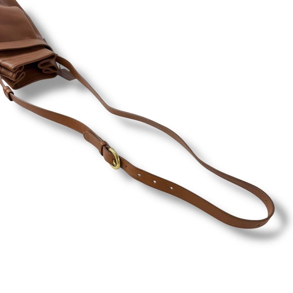 Coach Shoulder Bag Drawstring Leather Brown US Made VintageWomen's From ...