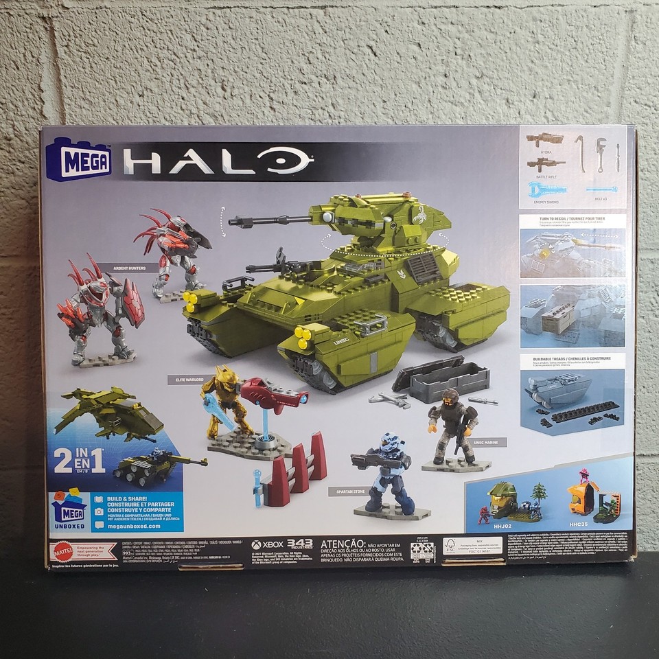 Mega Construx Halo UNSC Scorpion Clash Set HHC42 Spartan Stone Banished ...