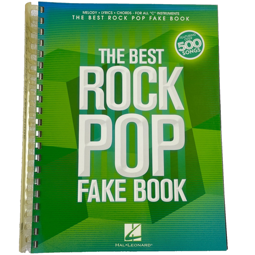 Best Rock Pop Fake Book Hal Leonard 500 Songs Spiral Bound "C ...