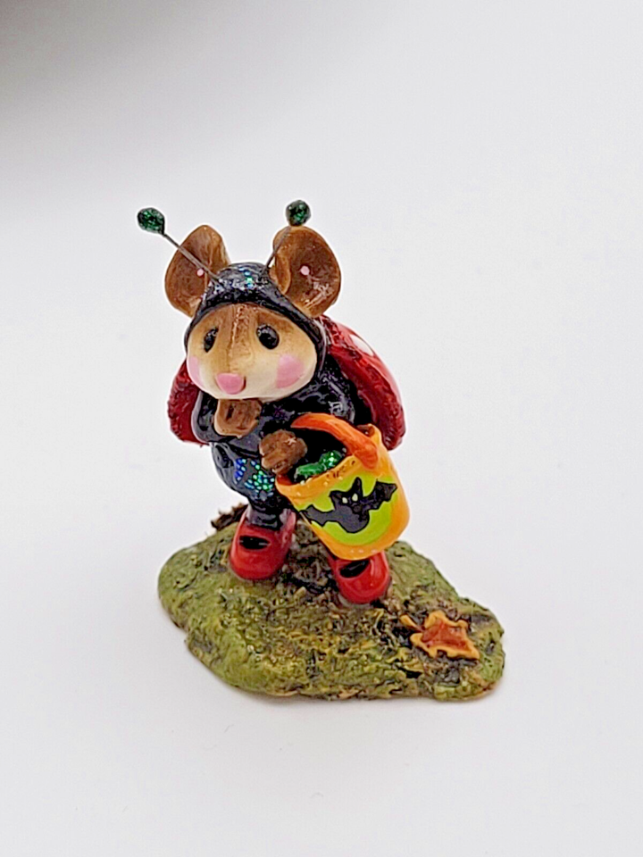 Wee Forest Folk Lady Bug-a-boo M-272 with green antenna, Halloween ...