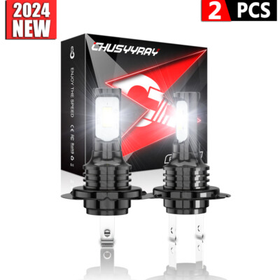 2pcs H7 LED Headlight Bulbs Kit 6000K For Honda Reflex 250 2001 2002 ...