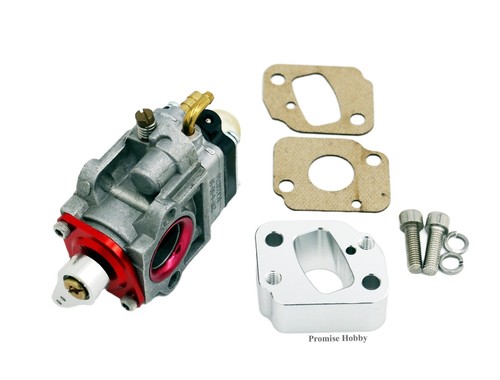 Carburetor & Carb Block for Gas Marine Zenoah Sikk RCMK QD JG Engine RC ...