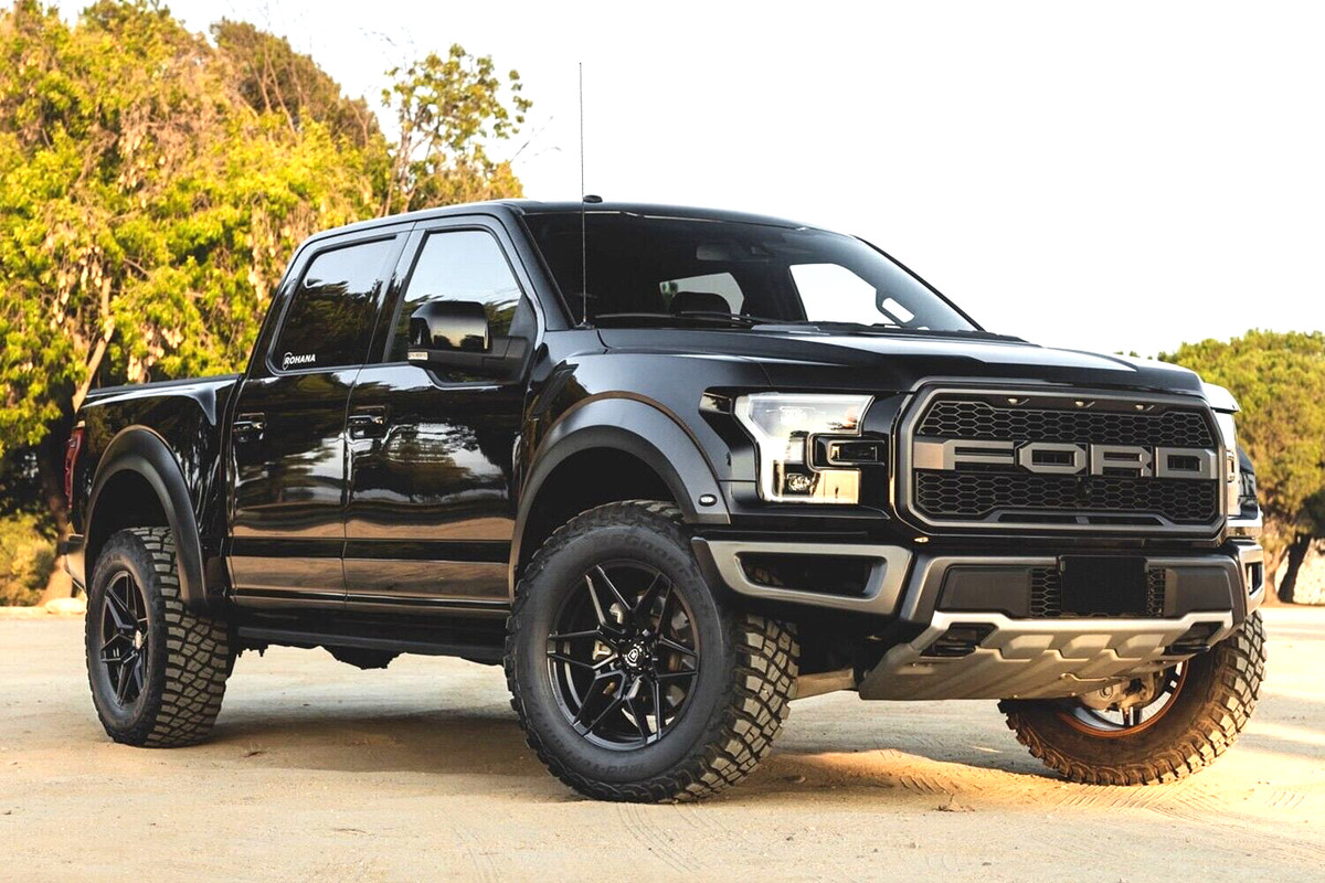 Matte Black Ford Truck