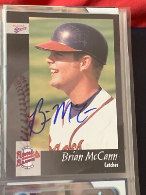 BRIAN MCCANN AUTOGRAPHED SIGNED ROME BRAVES MINORS CARD BRAVES COA | eBay
