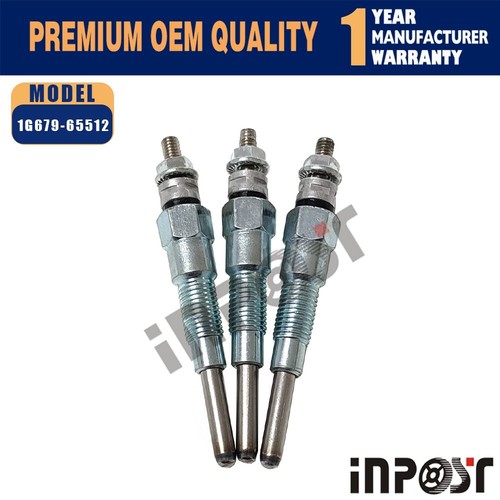 3PCS Glow Plug 1G679-65512 For Kubota D782 D1105 | eBay Australia