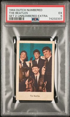 The Beatles 1964 Dutch Numbered Set 2 UNNUMBERED EXTRA PSA 5 | eBay