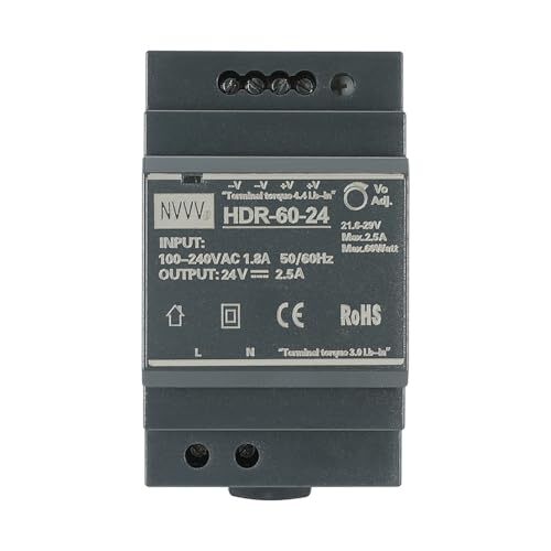 Hdr-60-24 Ultra Slim Step-Shape 3su Din Rail Power Supply 24volt 2.5amp ...