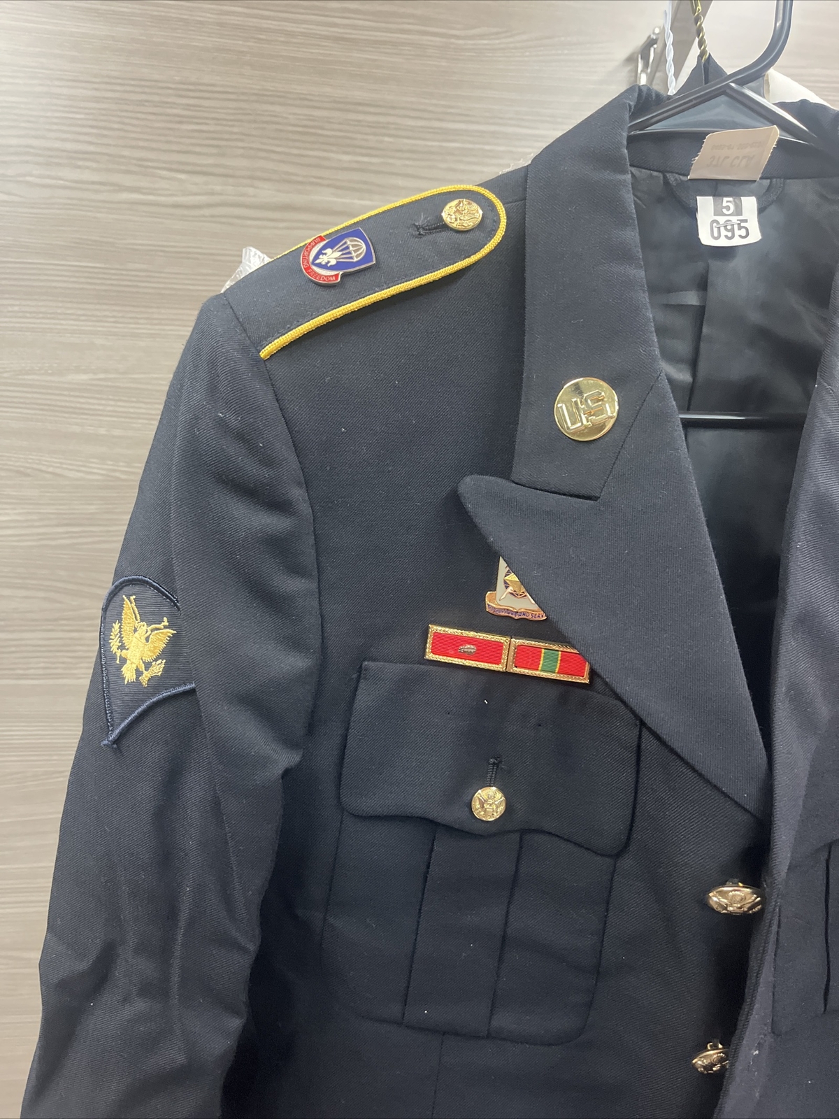 Army Service Uniform Enlisted Men's Coat Size 37L CLA ASU Dress Blues ...