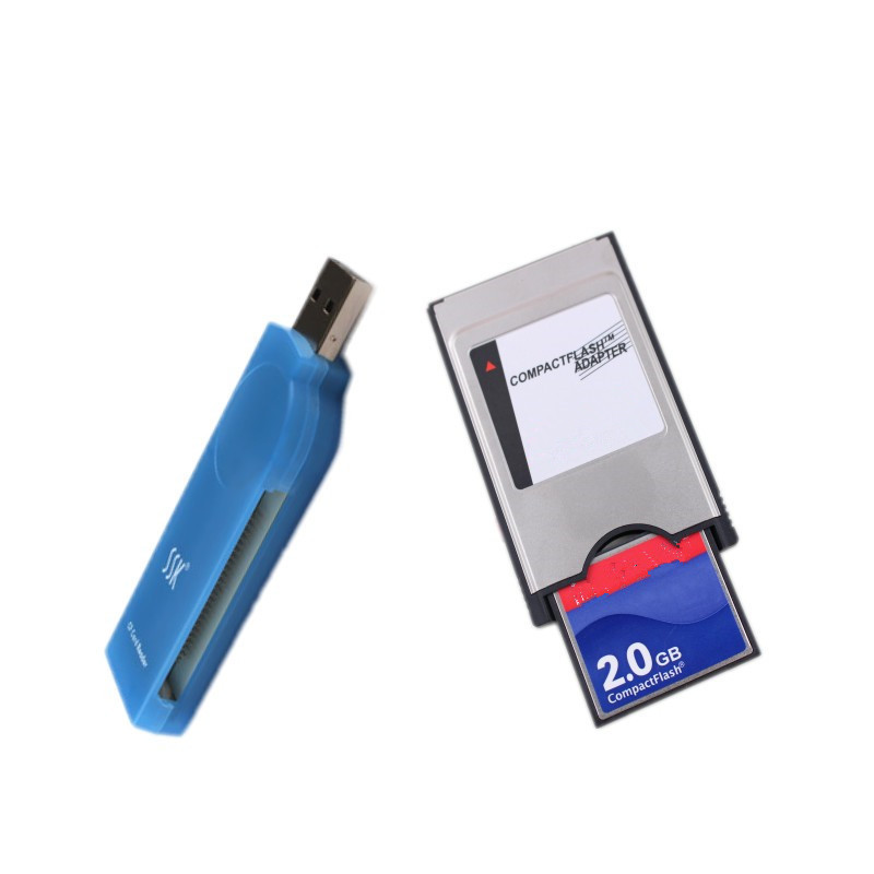New 2G CF Compact Flash Card + CF-PCMCIA Adapter + CF Card Reader FANUC ...
