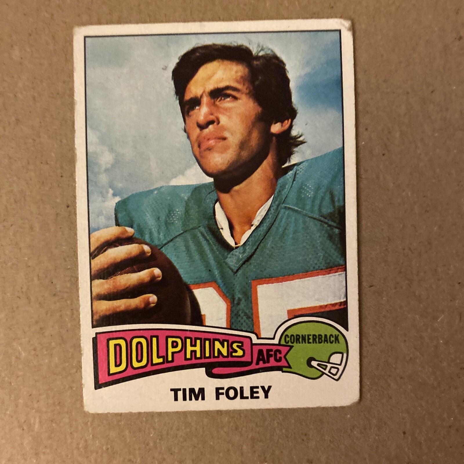 1975 Topps Football Tim Foley Miami Dolphins Card #521 | eBay