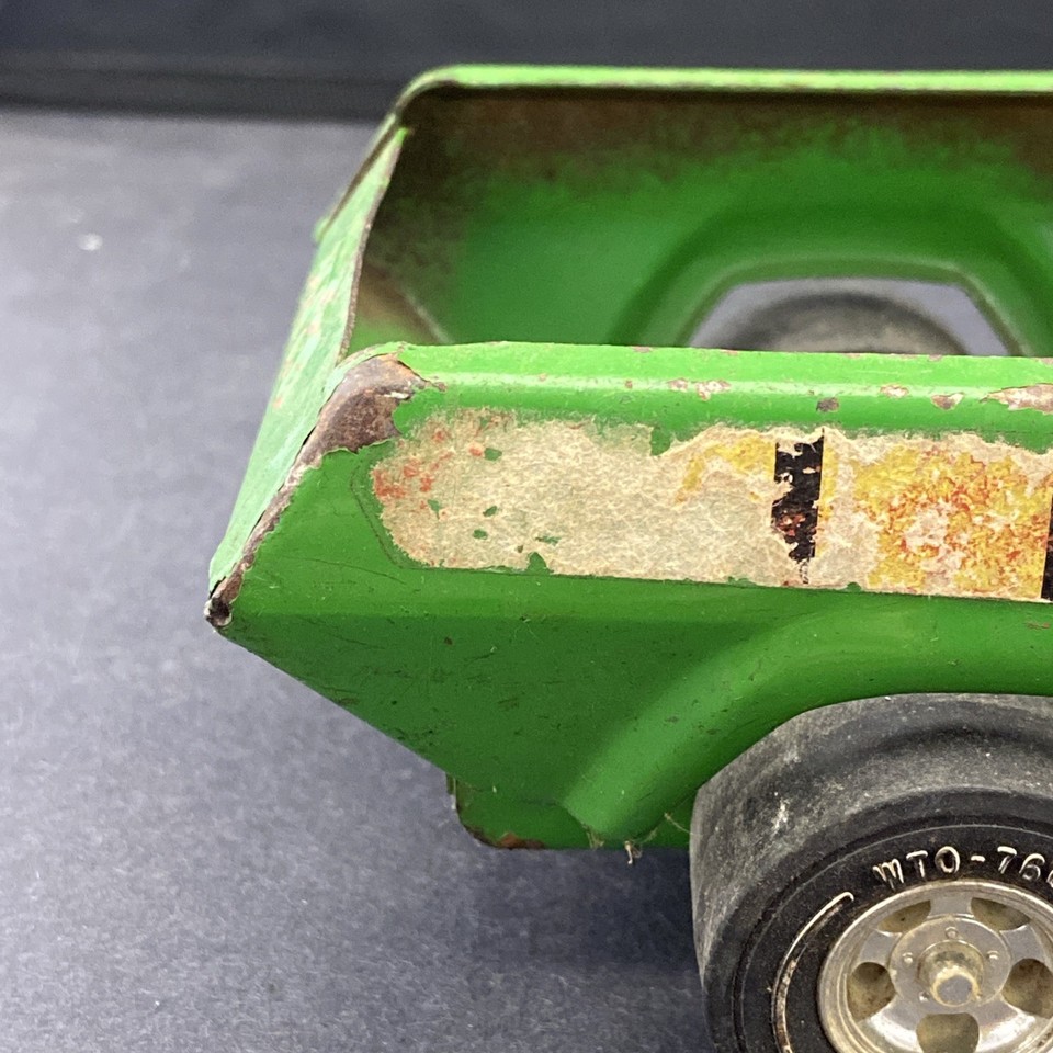 VINTAGE 1970s TONKA PRESSED STEEL GREEN HOT ROD MID ENGINE PICKUP TRUCK ...