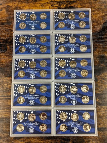 1999-2008 US Mint State Quarters Proof Sets as pictured. | eBay