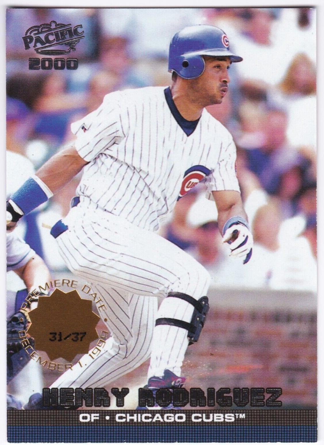 2000 Pacific - Henry Rodriguez #90 Premiere Date /37 for sale online | eBay