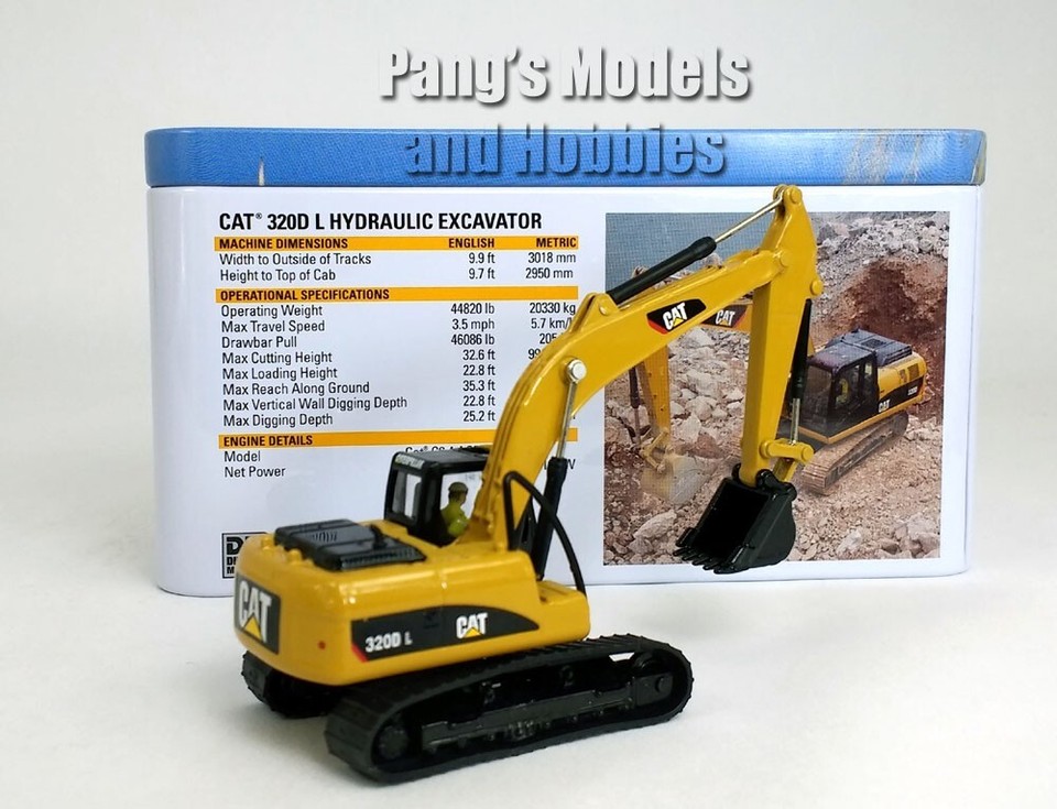 CAT 320D L 320 Excavator 1/87 HO Scale Diecast Metal Model - Diecast ...