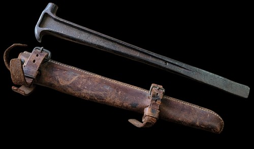 Original US M1912 CAVALRY PICKET PIN (Combo CLAW HAMMER) AND LEATHER ...