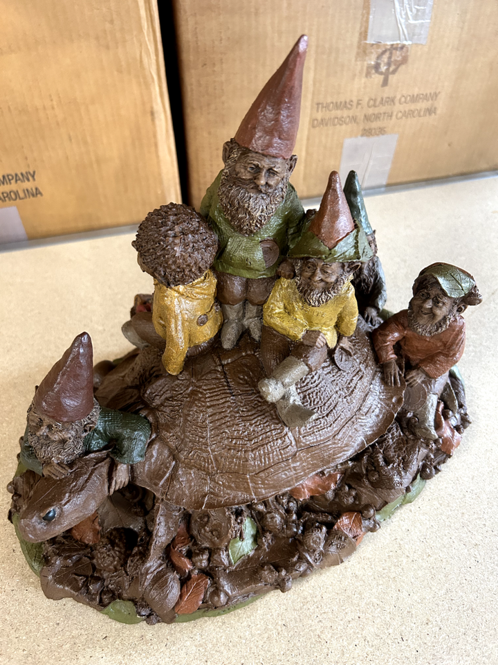 Retired Tom Clark, The 7 Up Gnomes with Turtle Statue Sculpture (NIB ...