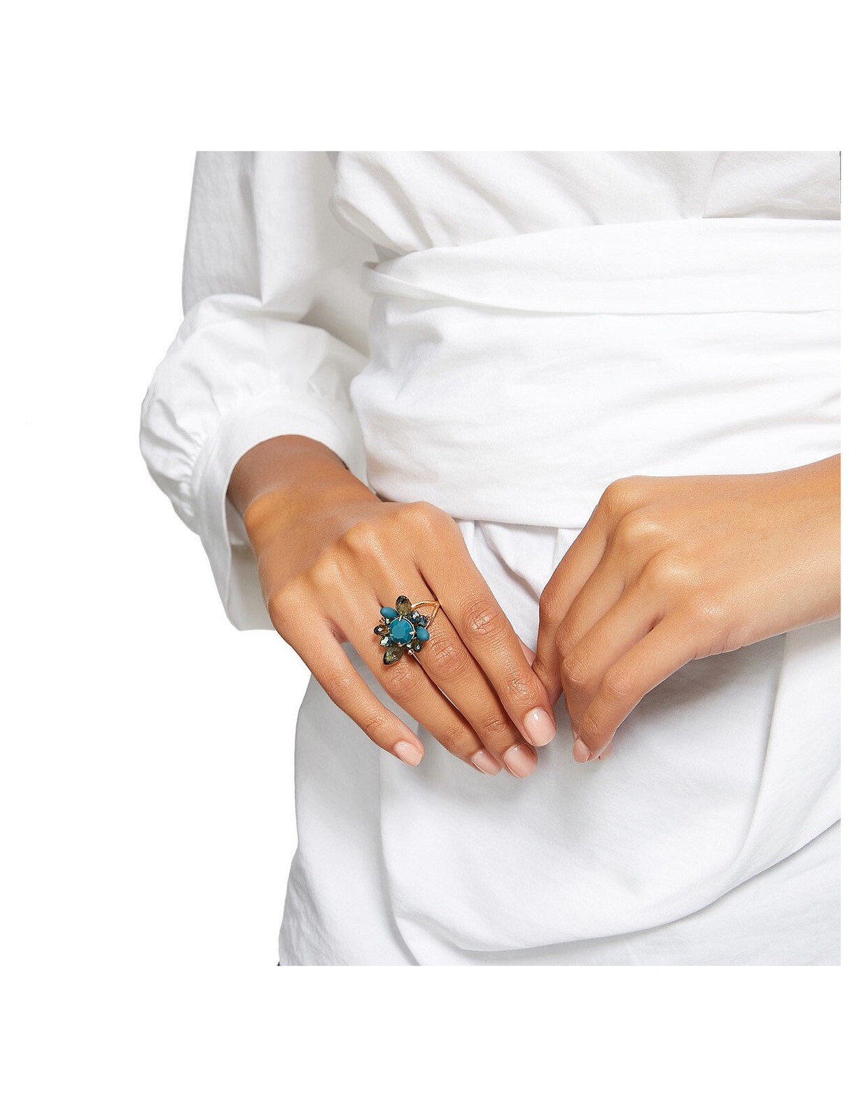 Mimco Kinship Ring Petroleum Green Large Bnwt Mimco Jewellery Mimco ...