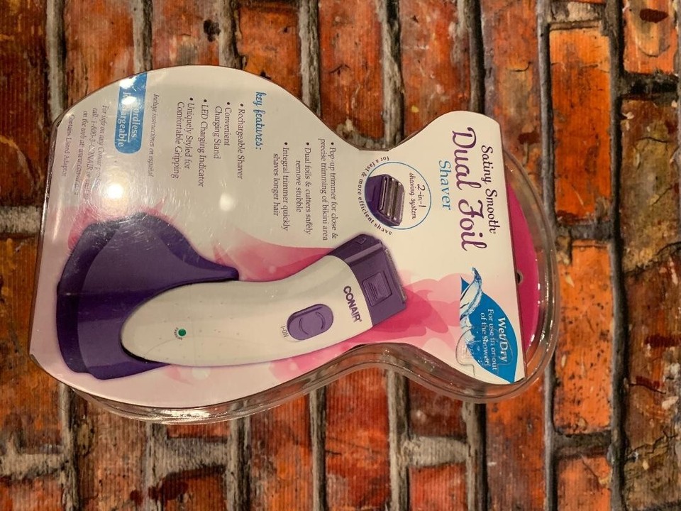 Conair Wet/Dry Pro CORDLESS RECHARGEABLE ELECTRIC RAZOR🪒 Satiny Smooth ...