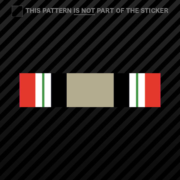 ICM Iraq Campaign Medal Service Ribbon Sticker Vinyl army usmc uscg ...