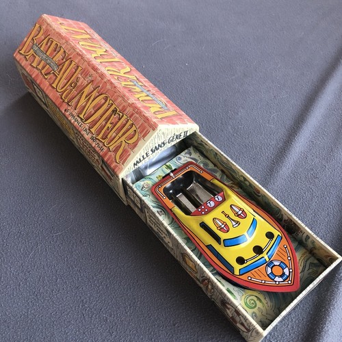 Vintage candle Powered Tin Toy Power Boat (repro) | eBay