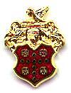 PACKARD FAMILY CREST PIN - Plated Gold | eBay