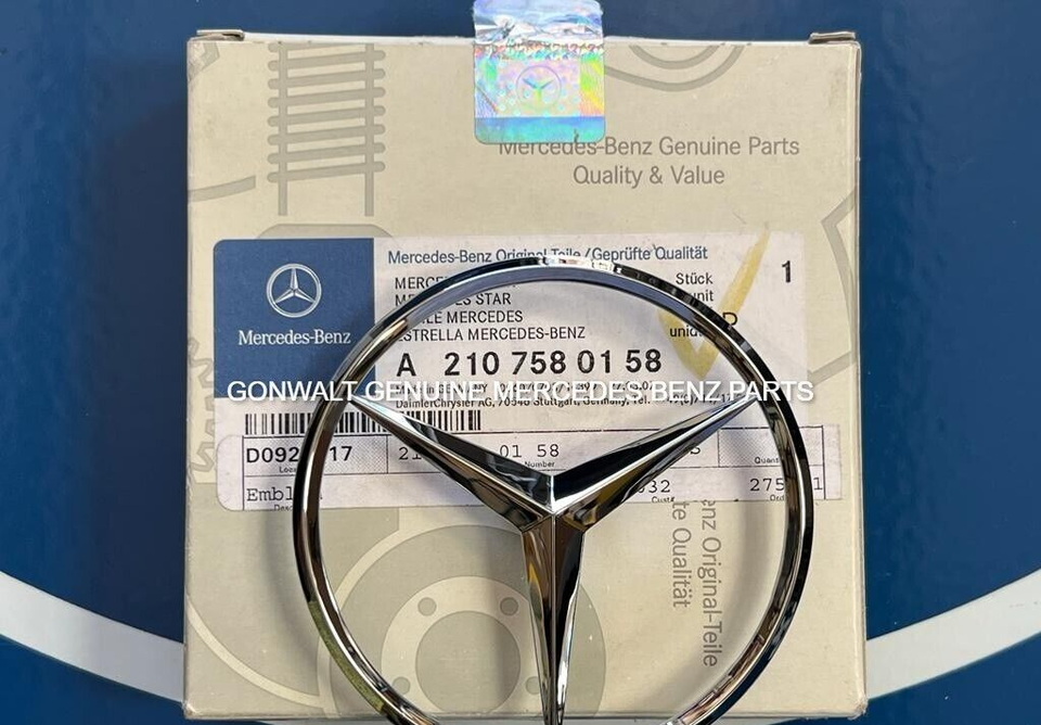 Mercedes Benz Rear Boot Trunk Lid Emblem Badge Star OE 2017580058 190D ...